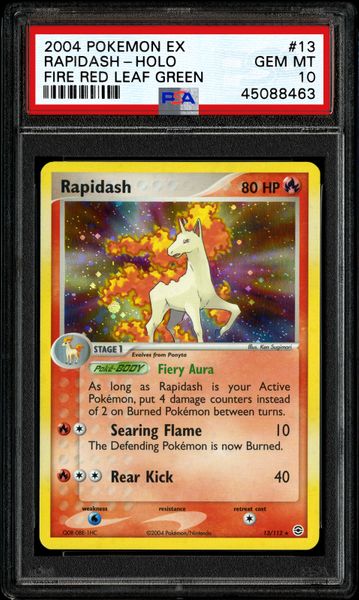 2004 Nintendo Pokemon Ex Fire Red Leaf Green Rapidash-Holo | PSA CardFacts®
